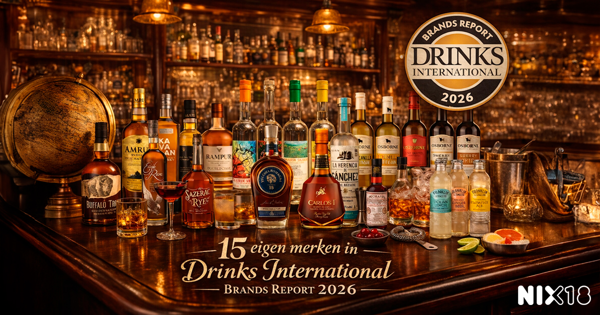 15 eigen merken in Drinks International Brands Report 2026