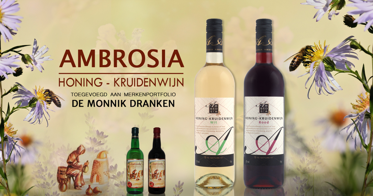 Ambrosia en Ambrosius toegevoegd aan merkenportfolio De Monnik Dranken